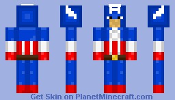 Captain America Minecraft Skin