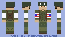 ww2 captain Minecraft Skin