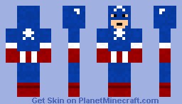 Captain America Minecraft Skin