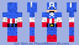 Captain america Minecraft Skin