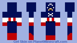 Marvel Captain America Minecraft Skin