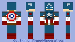 Captian america Minecraft Skin