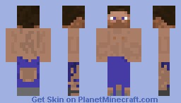 Castaway steve Minecraft Skin