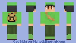 Pokemon Trainer (Green Custom) Minecraft Skin