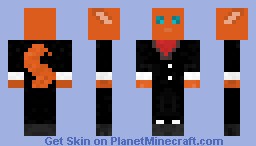 Cat in a suit Minecraft Skin