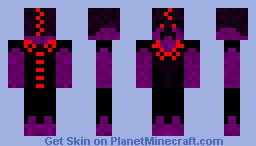 Armoured Purple Creeper Minecraft Skin