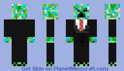 Charged Creeper In Tux! Minecraft Skin