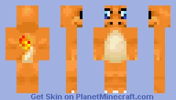 Charmander Skin Minecraft Skin