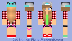 Checkered Girl Minecraft Skin