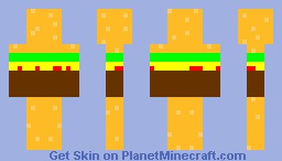 Cheeseburger Man Minecraft Skin