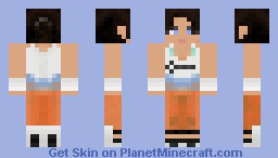 Chell from Portal 2 - Non-edited Minecraft Skin
