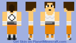 Chell Minecraft Skin