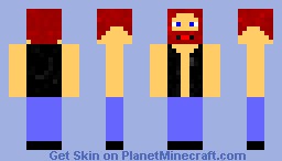 Chuck Norris leather jacket Minecraft Skin