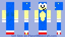 Classic Sonic Minecraft Skin