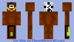 Walking Clock Man Minecraft Skin