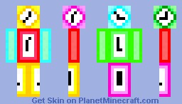 Clocks Minecraft Skin