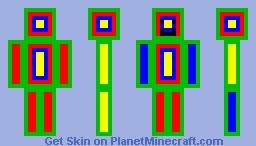 Colored Outline Guy Minecraft Skin