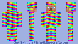 Colorful Steve By TheNarwhalSquad Minecraft Skin