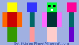 colorful Minecraft Skin