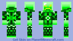 Colornaut Green Minecraft Skin