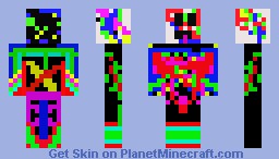 Coloured Rage Minecraft Skin
