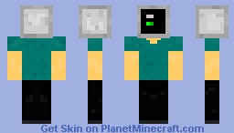 Computer Man (HD) Minecraft Skin