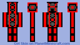 Red Computer Minecraft Skin
