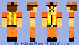 Construction Worker Minecraft Skin