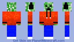 Cool Creeper Minecraft Skin
