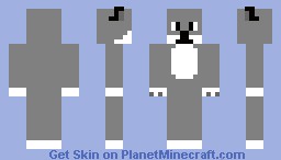 Gray Cat Minecraft Skin