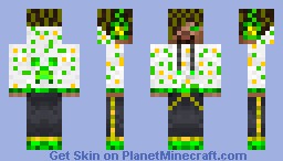 3D Cool Freaky Steve [Green version] [by Viperro] Minecraft Skin