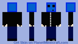 Cool Blue Dude Minecraft Skin