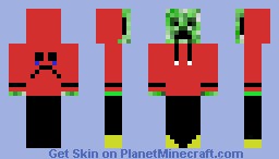 Cool creeper Minecraft Skin
