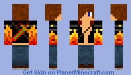 Cool fire guy Minecraft Skin