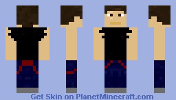 The cool guy with a scar Minecraft Skin