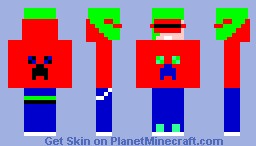 Creeper emo boy with shades Minecraft Skin