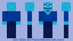 Weird Blue Man Minecraft Skin