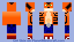 Crash Bandicoot Minecraft Skin