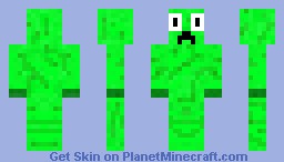 Creeper in Green Minecraft Skin