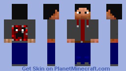 Creeper Coat/Red Minecraft Skin