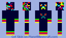 Creeper Colours Minecraft Skin