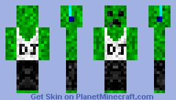 creeper dj Minecraft Skin