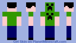Creeper Mask Minecraft Skin