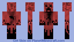 Ghost Creeper (Red) Minecraft Skin