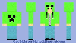 Creeper Hoodie Minecraft Skin