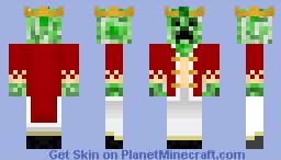 Creeper King Minecraft Skin