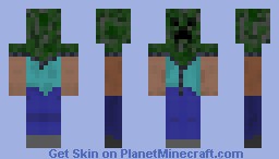 Human-Costume Creeper Minecraft Skin