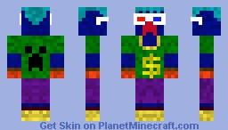 "The Creep" Creeper Pimp Minecraft Skin