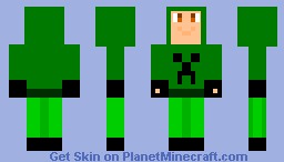 Creeper Jacket Male Minecraft Skin
