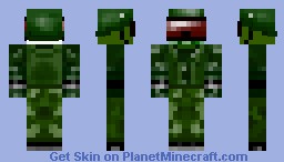 Creeper Soldier Minecraft Skin
